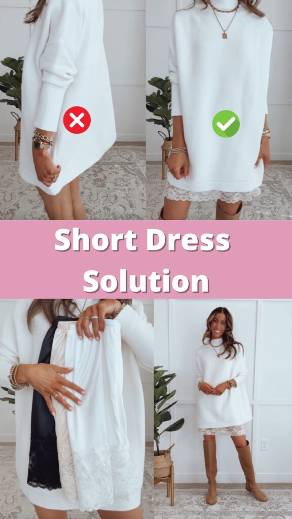 How to Wear a Dress That is too Short - Three Easy Tips - Sisters Guide ...
