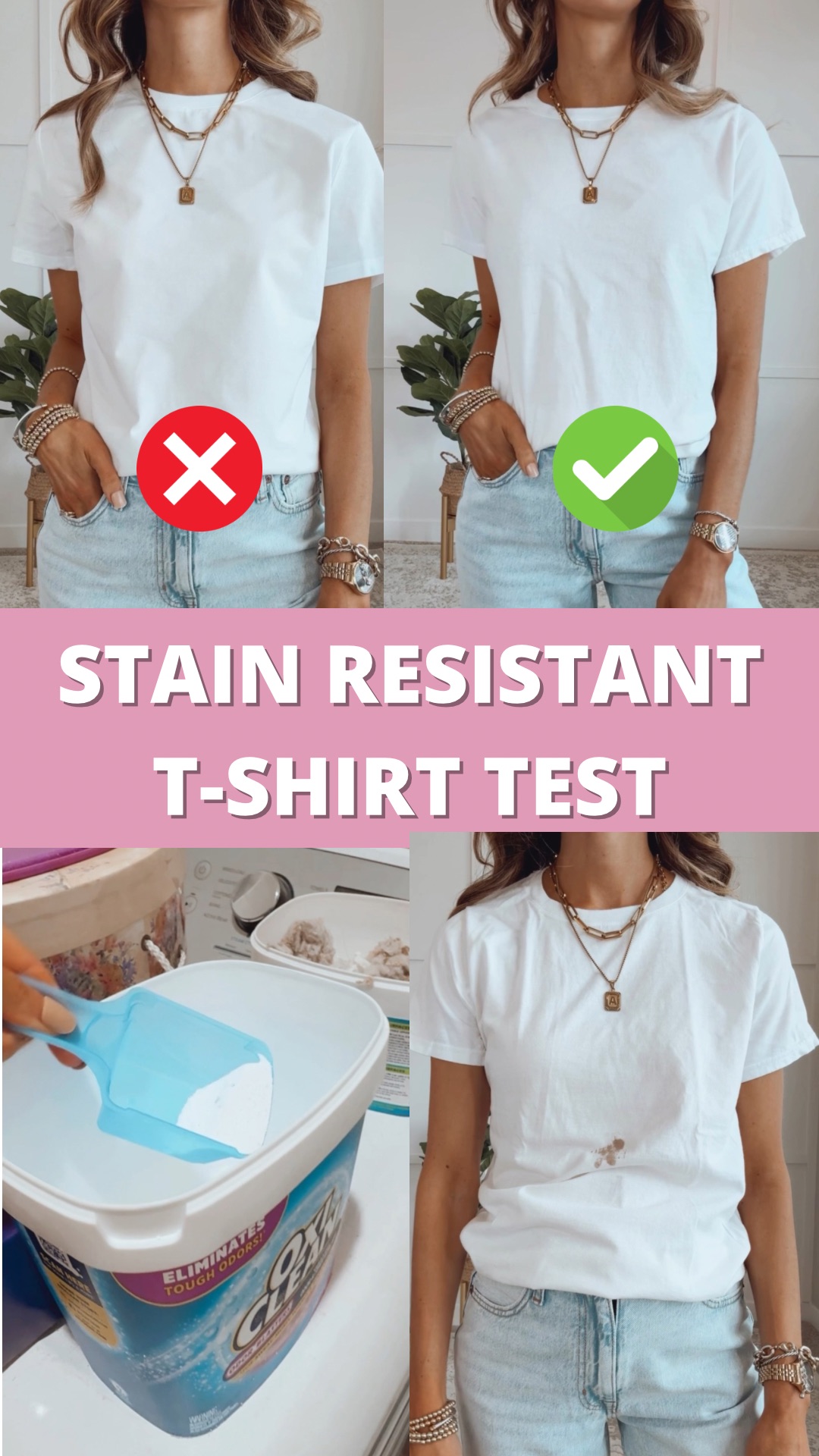 Stain Resistant T-Shirt Test - Sisters Guide to Style