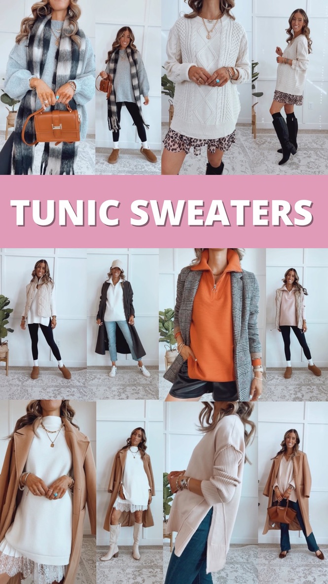 Tunic Sweaters for the Holidays - Sisters Guide to Style