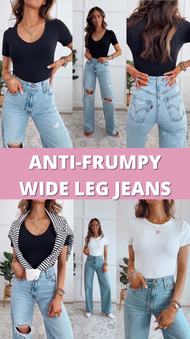 Anti-Frumpy Wide Leg Jeans - Sisters Guide to Style